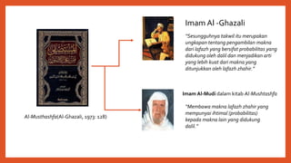 Zhahir dan muawwal (takwil) | PPTX