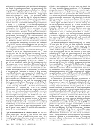 Compositions of iron-meteorite parent bodies constrainthe structure of ...