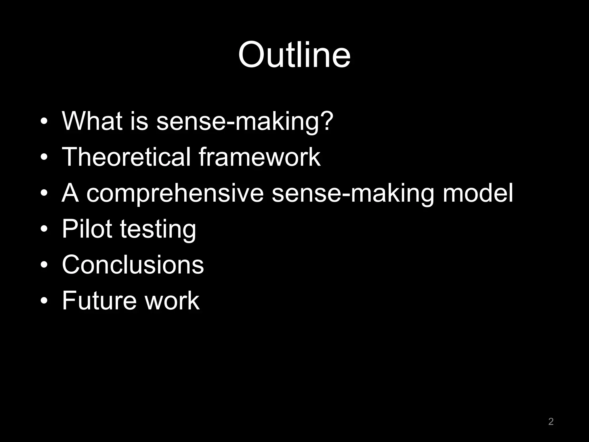 Extending Sense-Making Models with Ideas from Cognition and Learning Theories | PPT