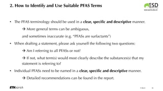 OECD Webinar | Reconciling Terminology of the Universe of Per- and ...