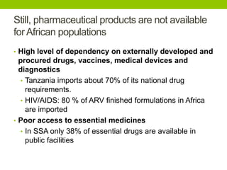 African Pharmaceutical Sector: A Global Opportunity | PPTX