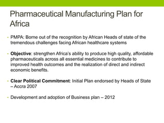 African Pharmaceutical Sector: A Global Opportunity | PPTX