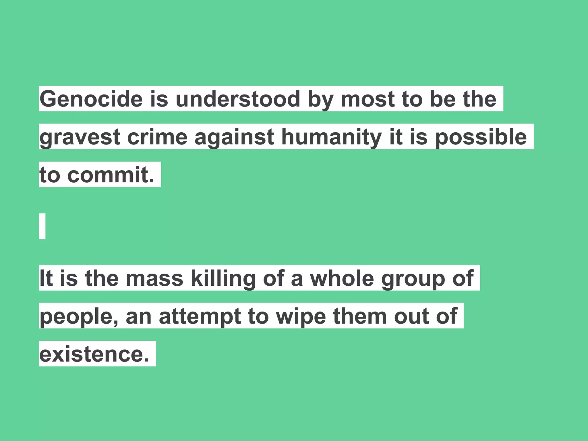 What is genocide? | PPTX