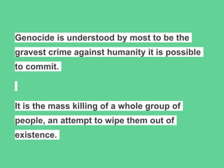 What is genocide? | PPTX