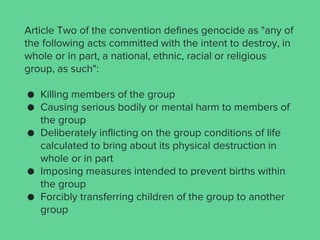 What is genocide? | PPTX