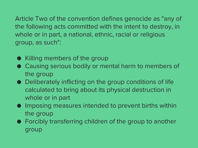 What is genocide? | PPTX