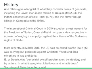 What is genocide? | PPTX