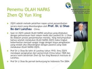 Zhen qi yun xing Olah Napas untuk kesehatan | PPTX