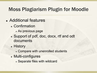 Moodle Plugins for Highly Efficient Programming Courses | PPTX | Web Development | Internet