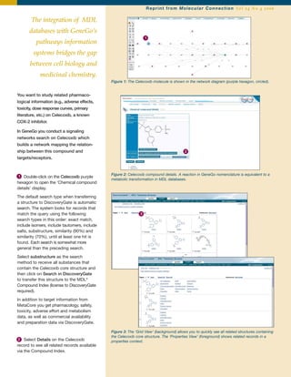 Collaboration with GeneGo provides seamless access to compound databases, patents, literature ...