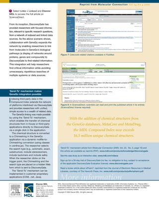 Collaboration with GeneGo provides seamless access to compound ...