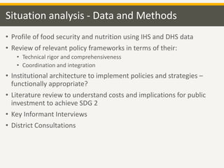 Preliminary results: Malawi Zero Hunger and Malnutrition Strategic ...