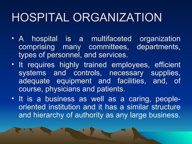 Hospital Administration | PPT