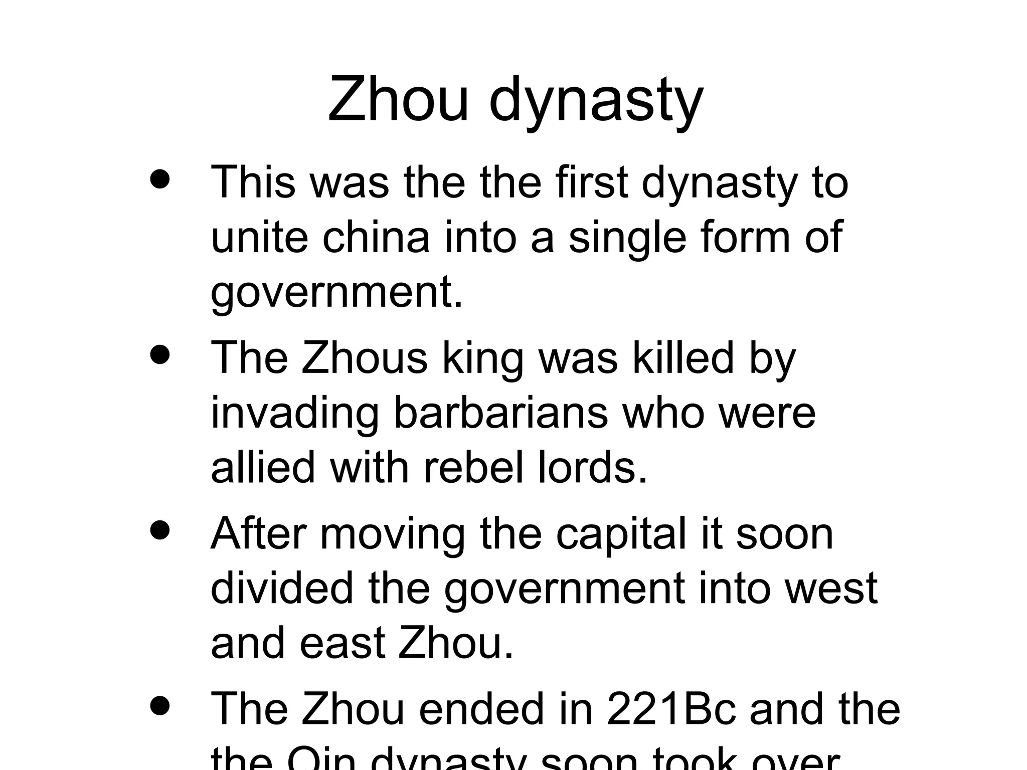 Zhou dynasty | PPT