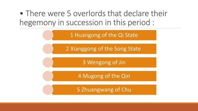 Zhou Dynasty Present Ppt