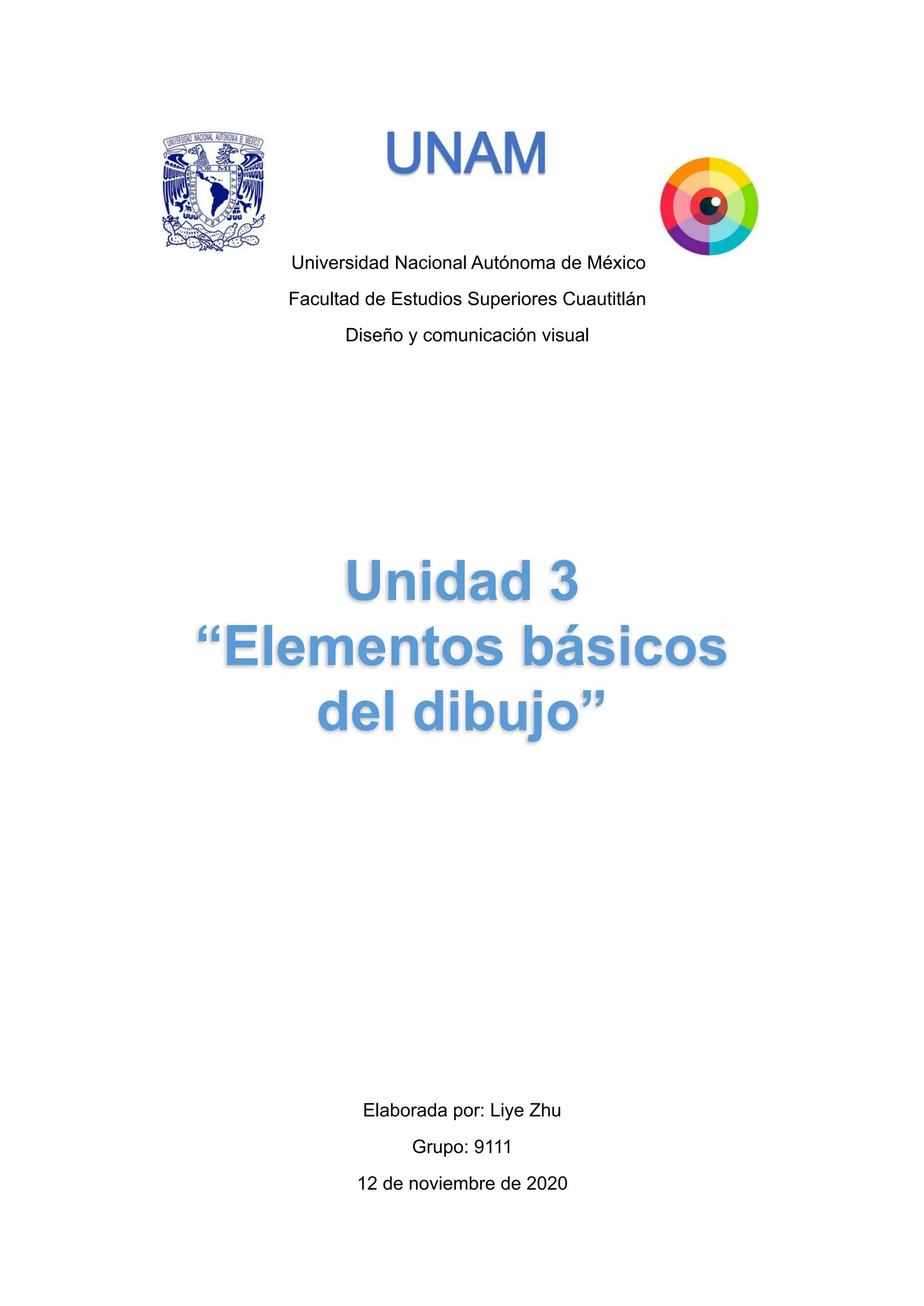 Unidad 3 “Elementos básicos del dibujo | PDF