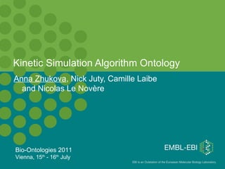 Kinetic Simulation Algorithm Ontology | PPT