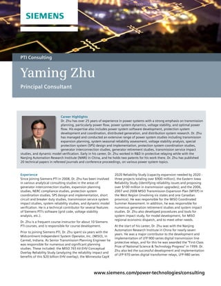 Yaming Zhu Bio | PDF | Civil Engineering Industry | Industries