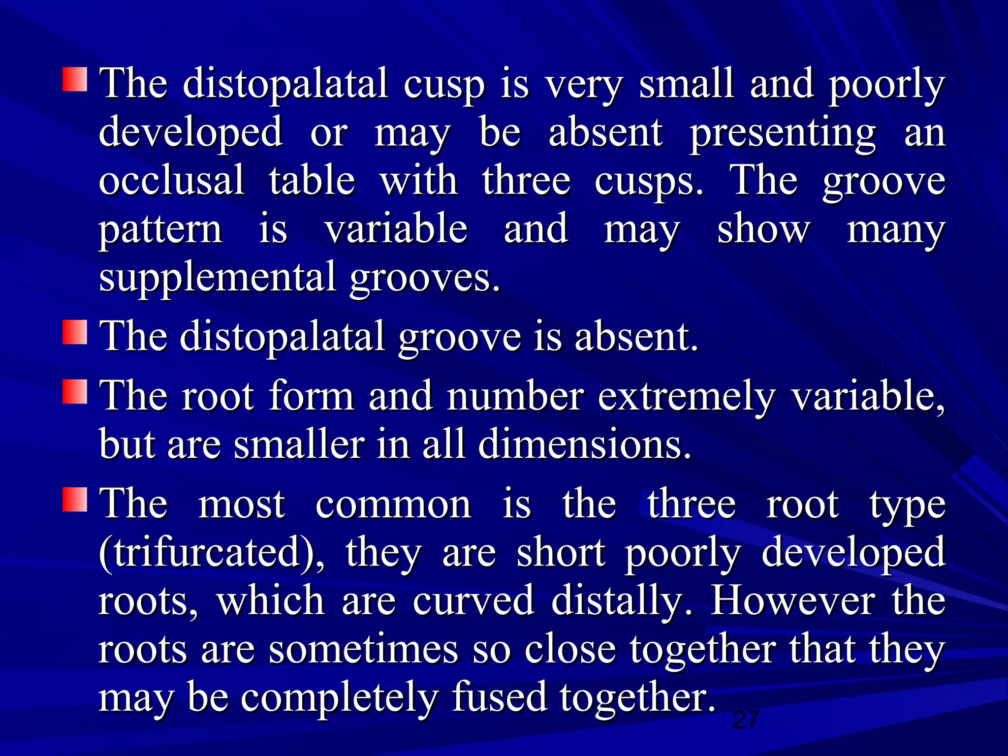 Maxillary second and third molars | PPT