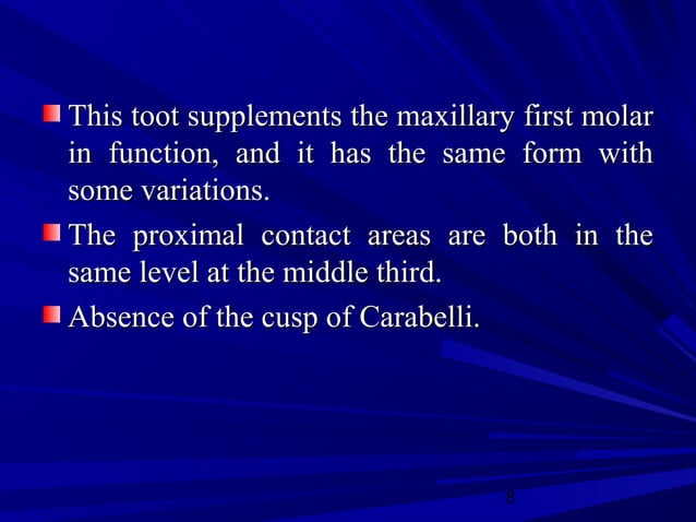 Maxillary second and third molars | PPT | Dental Health | Diseases and ...