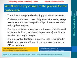 BANKING Study Materials - Cheque Truncation system | PPTX