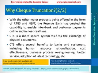 BANKING Study Materials - Cheque Truncation system | PPTX