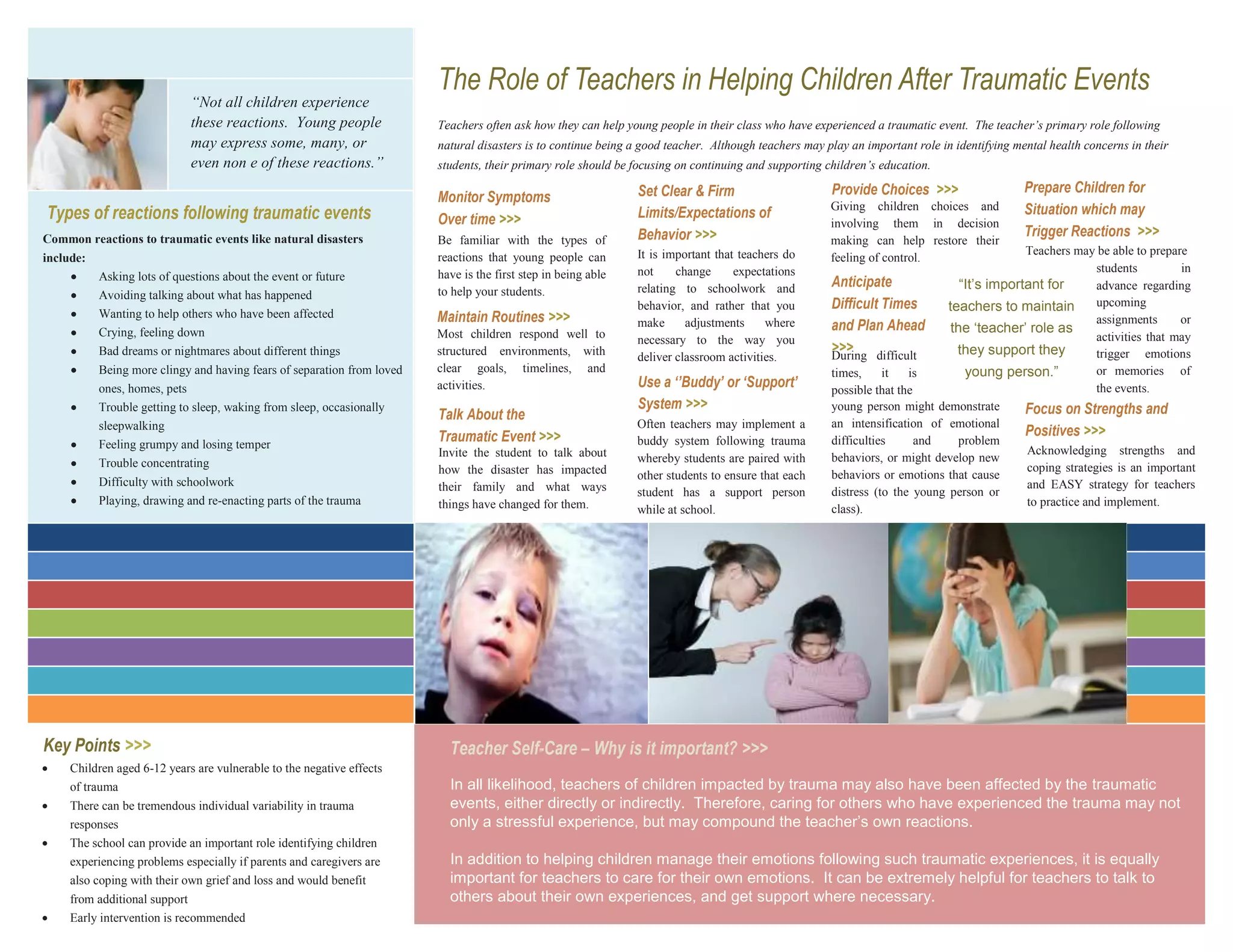 Childhood trauma in the classroom brochure | DOCX