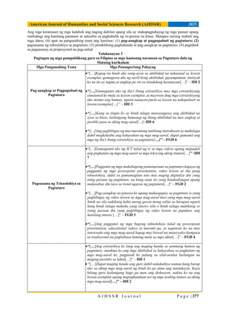 MATATAG KA BA?: ISANG PENOMENOLOHIKAL NA PAGAARAL SA HAMON NG MGA PAMPUBLIKONG GURO SA ...