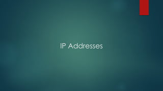 Basics of IP Addressing and Networking s | PPTX