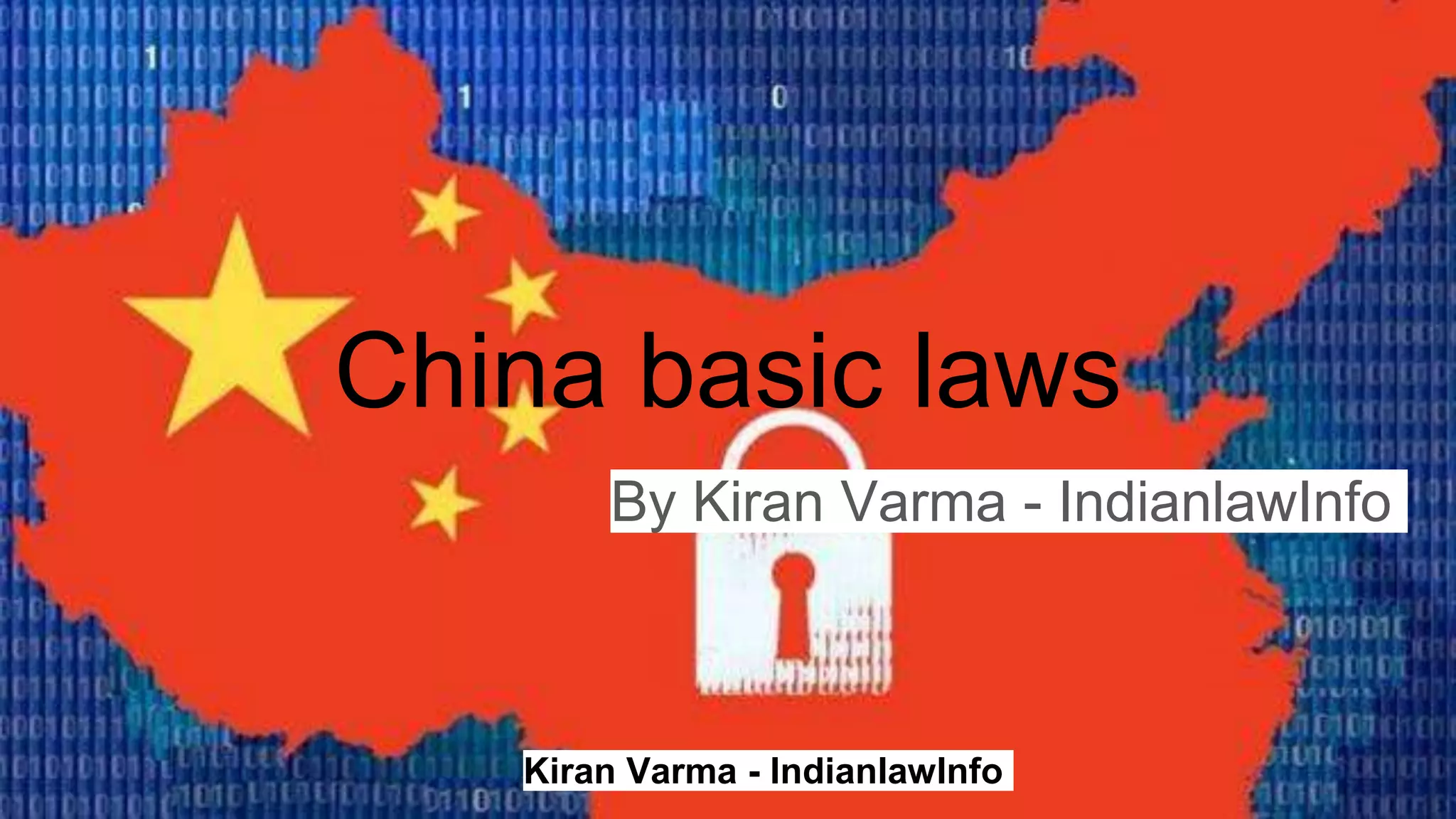 China basic laws | PPTX