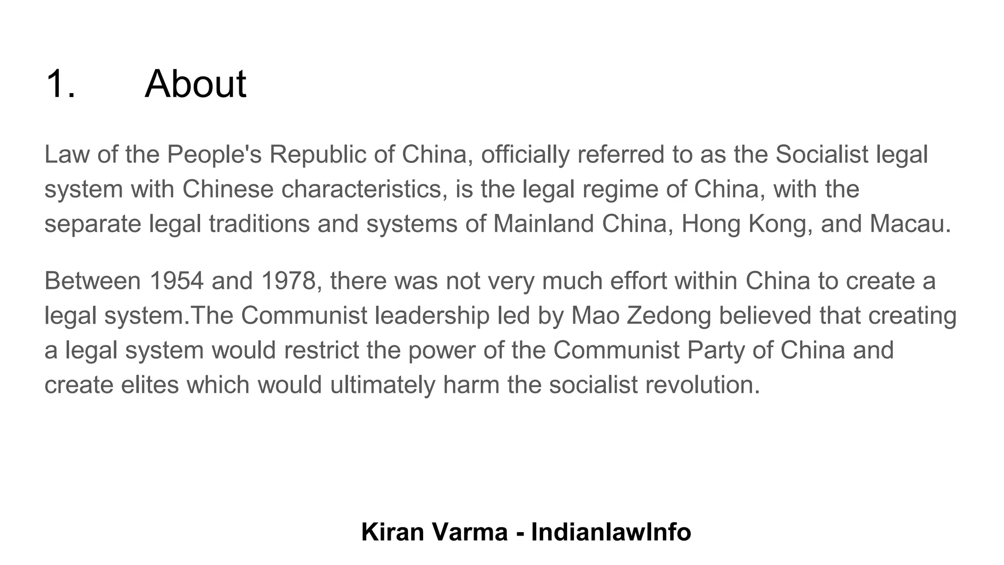 China basic laws | PPTX
