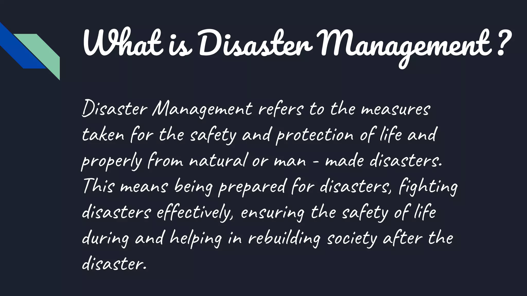 Disaster management | PPTX