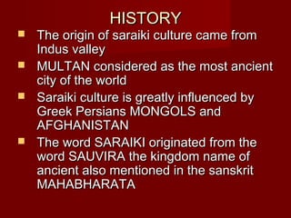 saraiki culture | PPT