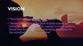 Vision in Psychology | PPT