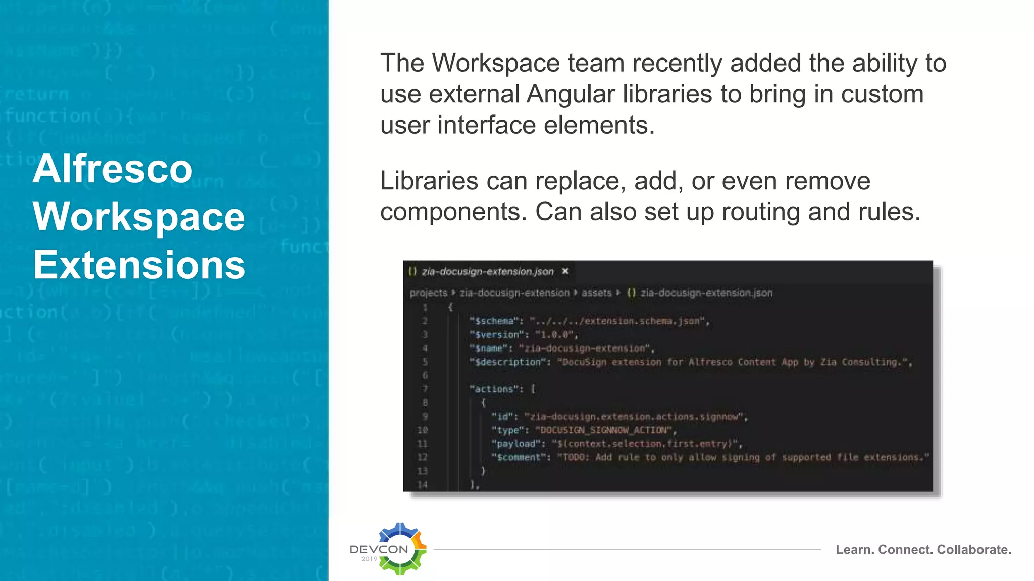 Extending Alfresco Digital Workspace with Docusign | PPT