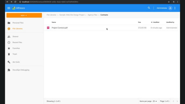 Extending Alfresco Digital Workspace with Docusign | PPT