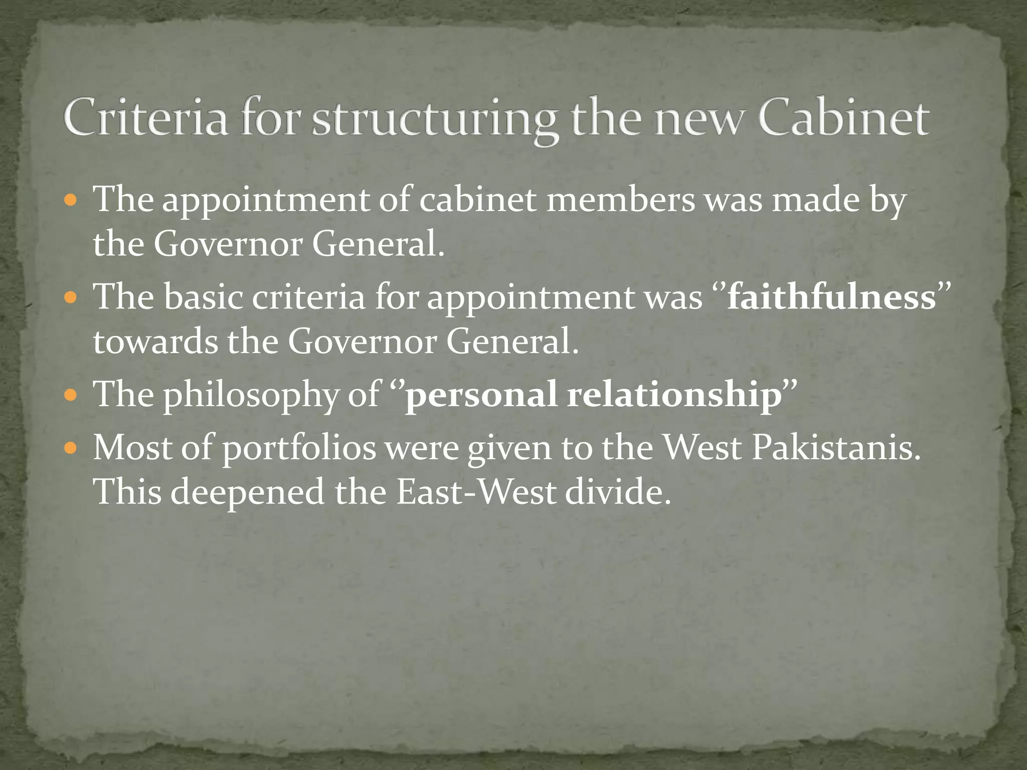 Muhammad Ali Bogra’s Cabinet From April 1953 to Oct 1954 #Pakistan ...