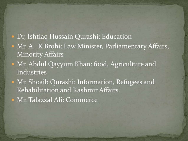 Muhammad Ali Bogra’s Cabinet From April 1953 to Oct 1954 #Pakistan ...