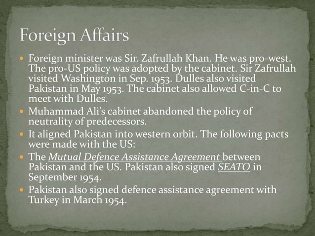 Muhammad Ali Bogra’s Cabinet From April 1953 to Oct 1954 #Pakistan ...