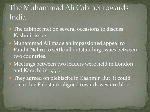 Muhammad Ali Bogra’s Cabinet From April 1953 to Oct 1954 #Pakistan ...