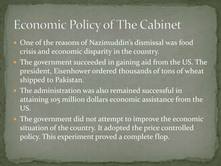 Muhammad Ali Bogra’s Cabinet From April 1953 to Oct 1954 #Pakistan ...