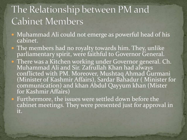 Muhammad Ali Bogra’s Cabinet From April 1953 to Oct 1954 #Pakistan ...