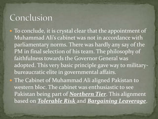 Muhammad Ali Bogra’s Cabinet From April 1953 to Oct 1954 #Pakistan ...