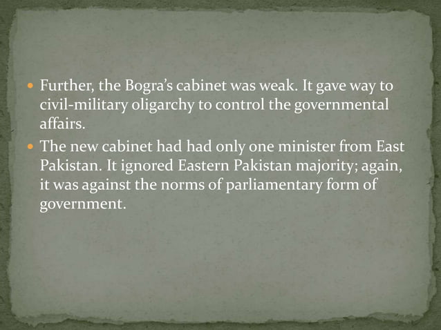 Muhammad Ali Bogra’s Cabinet From April 1953 to Oct 1954 #Pakistan ...