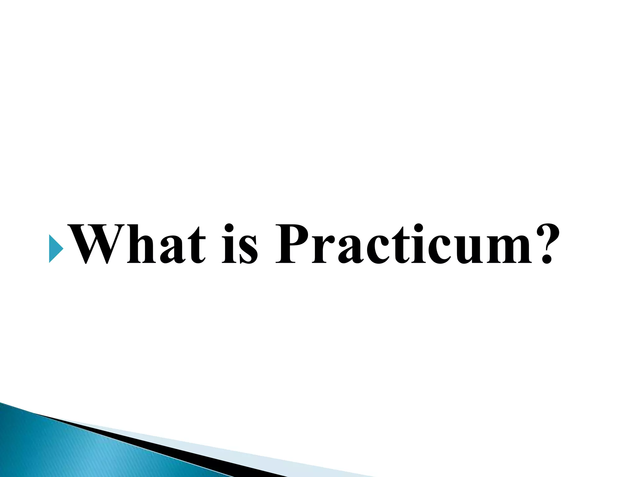 practicum presentation | PPTX
