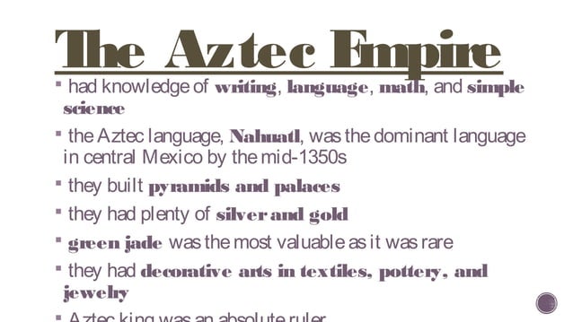 Social Studies Ancient Civilizations: Aztec | PPT