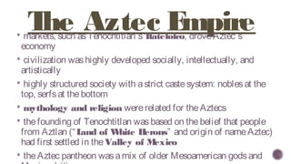 Social Studies Ancient Civilizations: Aztec | PPT