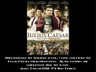 Zia week 8 Social Studies Julius Caesar | PDF