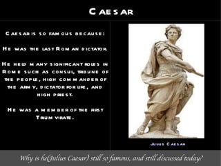 Zia week 8 Social Studies Julius Caesar | PPT