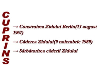 Zidul Berlinului | PPT